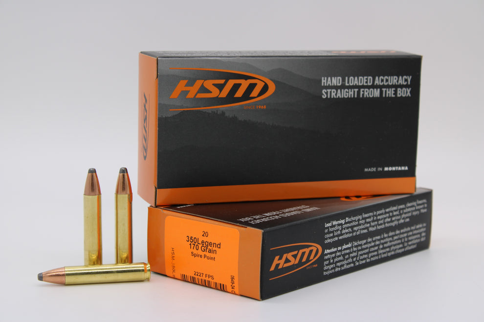 350 Legend, 170gr, Spire Point, 20 Rounds – HSM Ammunition